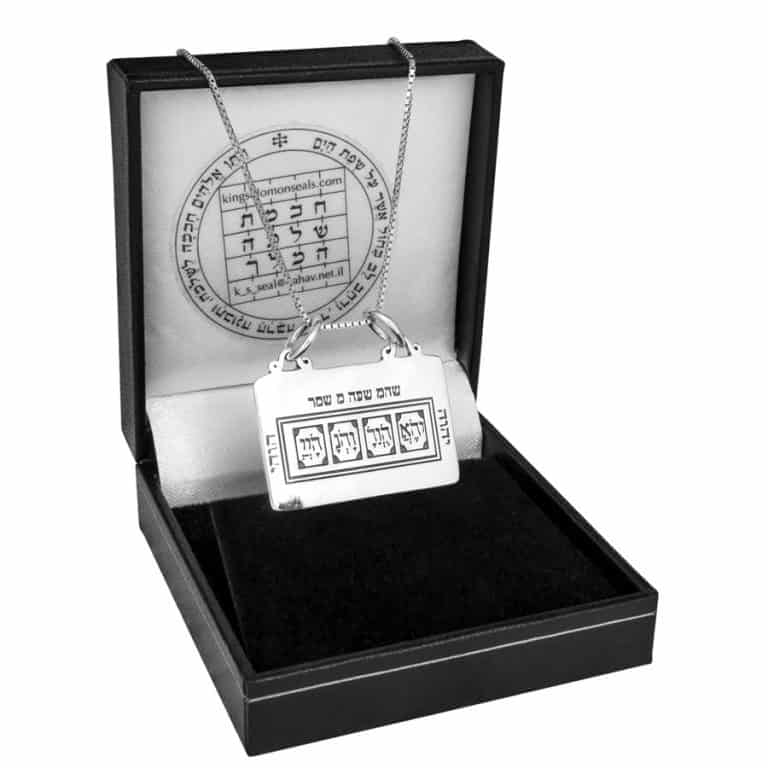 The Code of Moses Amulet + Silver Chain | 925 Sterling Silver